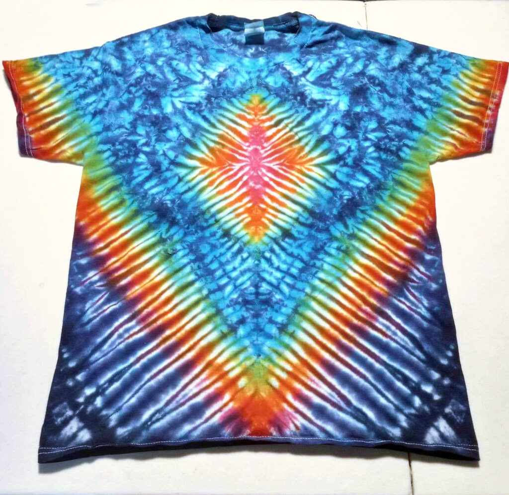 Blue Diamond Rising Short Sleeve Tie-Dye Shirt - Dyemasters